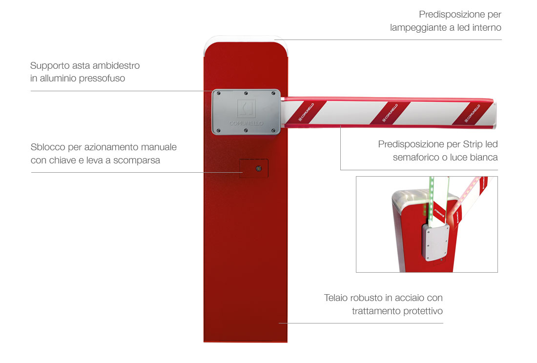 COMUNELLO | AUTOMATION | Barriere stradali | LIMIT 500