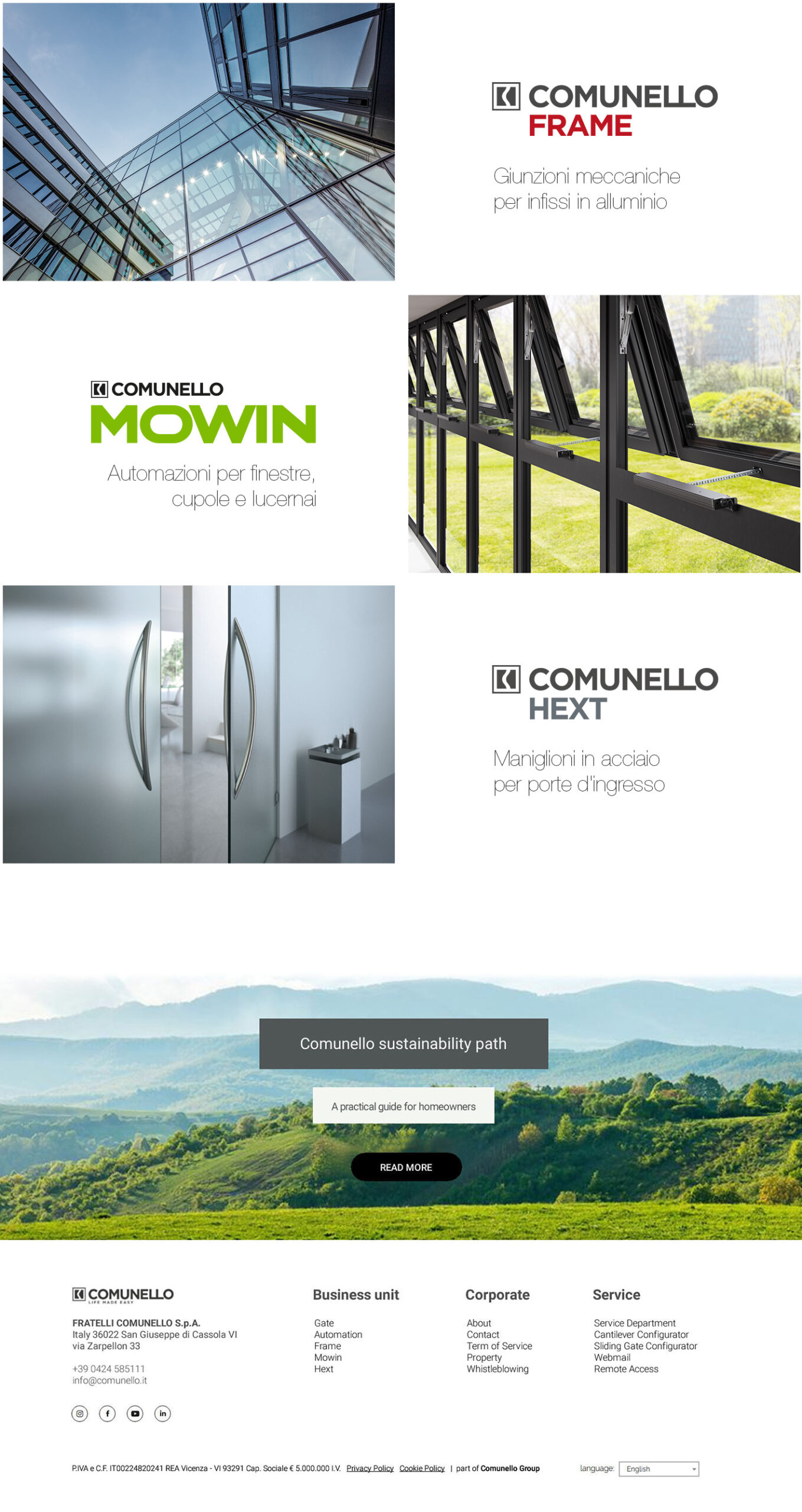 2026 - Entrata home - FRAME - MOWIN - HEXT - Fratelli COMUNELLO